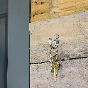 Amazon Basics Robe Hook - Satin Nickel, 5-Pack