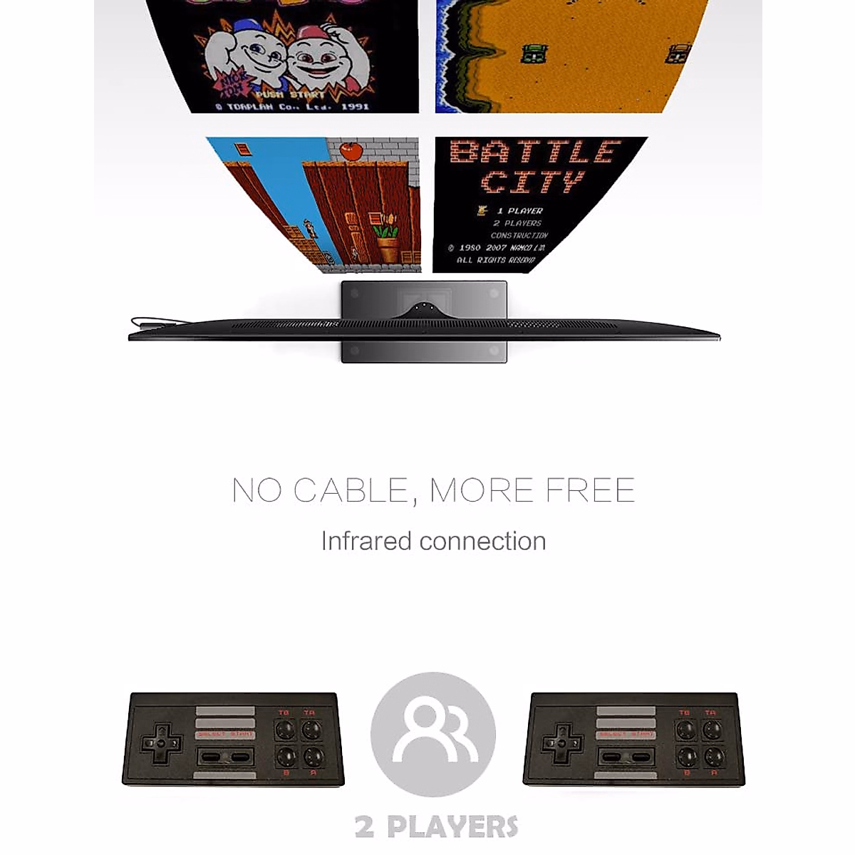 Babibubary Retro Game Stick with 1550+ Classic Video Games for TV with HDMI Output NES Wireless Extreme Mini Game Box Old Arcade Plug and Play Video Game Console Great Gift for Adults & Kids