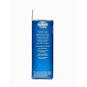 Kids Nighttime Oral Pain Relief Tablets by Hyland's 4Kids, Natural Relief of Toothache, Swelling Gums, and Oral Discomfort, 125 Count