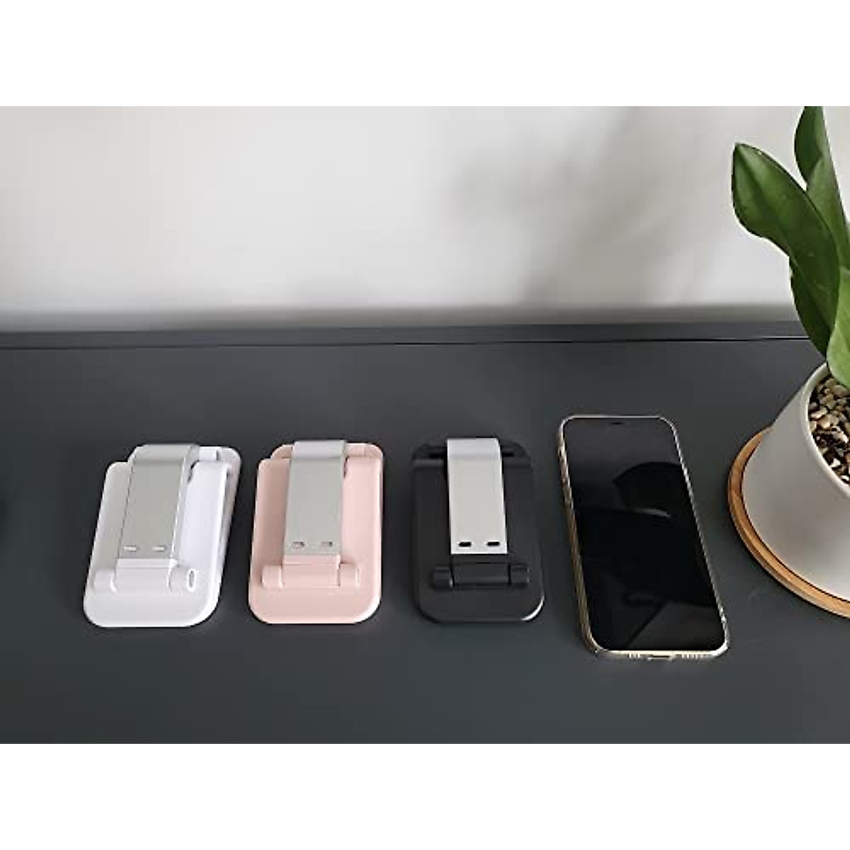 Cell Phone Stand for Desk, Adjustable Height Mobile Phone Holder for Home & Office, Compatible with iPhone 13 12 11 Pro XS Max XR 8 7 6S Plus, Samsung S22+ Note10, Tablets,Smartphones(4-10")