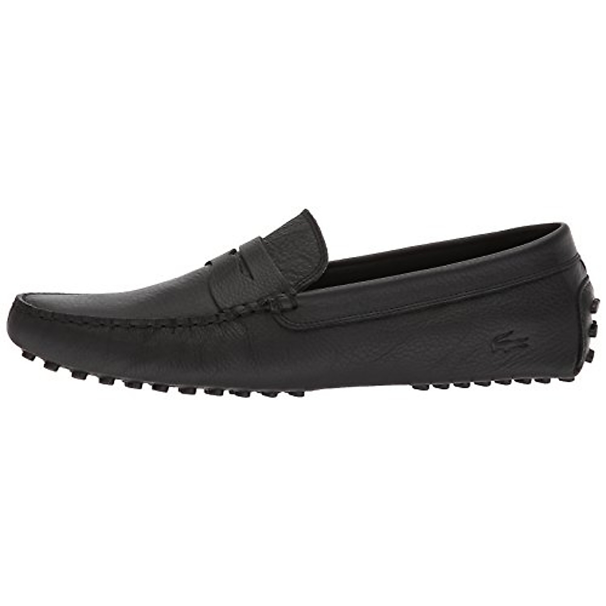 Lacoste Men’s Concours Shoes, Black leather, 7 Medium US