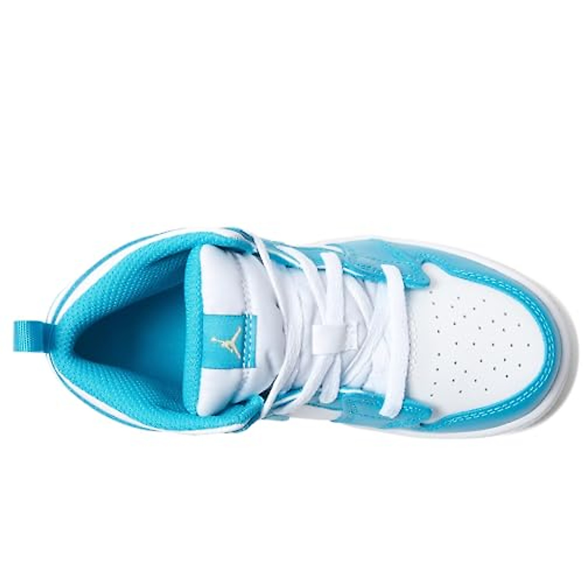 Jordan Baby Boy's 1 Mid (Infant/Toddler) Aquatone/Celestial Gold/White 8 Toddler M