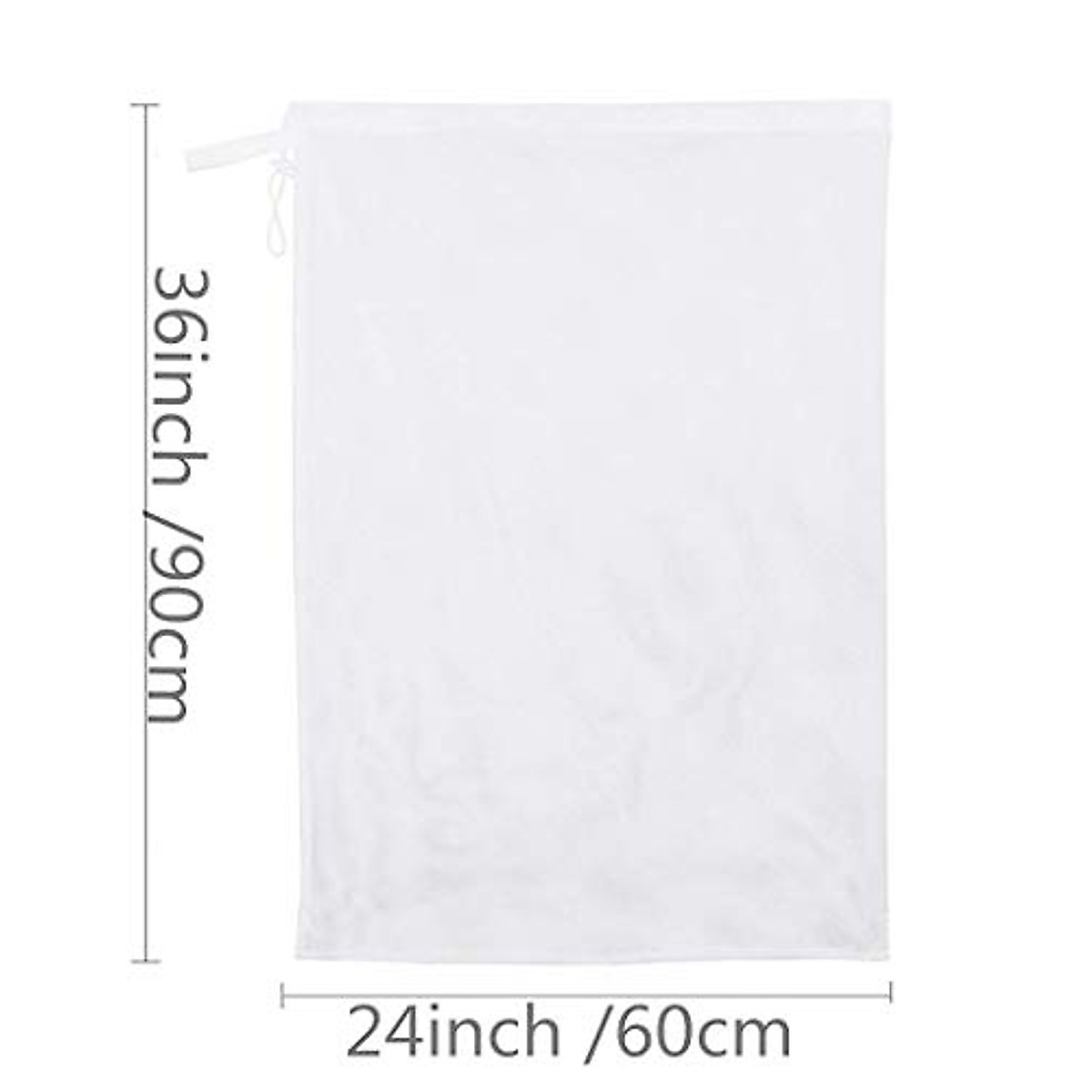 Extra Large Heavy Duty Mesh Laundry Bags Household Storage Bag Commercial Machine Washable Drawstring Netted Wash Laundry Liners For Colleage Dorms,Camp,Factory,Travels,2 Pack