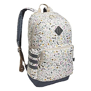 adidas Classic 3S 4 Backpack, Woodland Floral Chalk White/Onix Grey/Wonder Beige, One Size