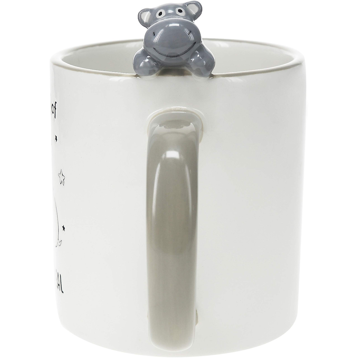 Pavilion Gift Company You're Kind Of A Big Deal-Hippo Gray 17oz Dolomite Coffee Cup Mug, 1 Count (Pack of 1)