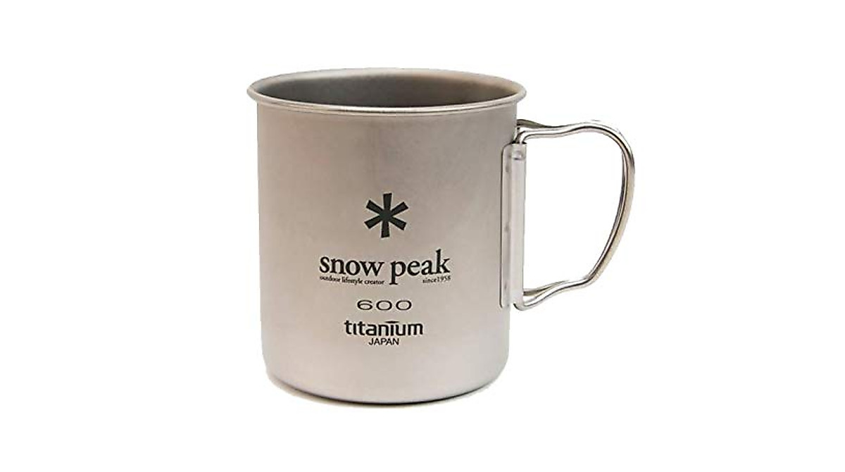 Snow Peak Titanium Single Wall Cup 600 | Lightweight & Durable