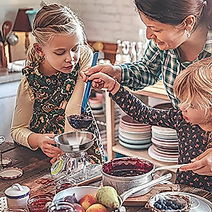 HAUSPROFI Stainless Steel Funnel, 5.1 inch 304 Stainless Steel Kitchen Funnel with 200 Mesh Food Filter Strainer,Metal Funnel for Filling Bottles Transferring Liquids, Oil, Making Jam