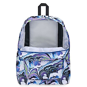 JanSport Superbreak Backpack - Durable, Lightweight Premium Backpack, Marble Mood Blue Iolite