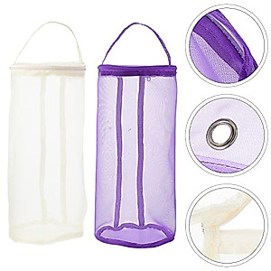 Travel Knitting Bag 2pcs Empty Yarn Storage Bags Portable Knitting Bag Mesh Yarn Case Organizer Crochet Thread Sewing Accessories Storage Tote Bag for Knitting Lovers Knitting Yarn Holder