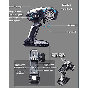 QIYHBVR 1/10 Scale RC Crawler Truck, 4WD Remote Control Pickup Car 4x4 Drive Off-Road for Indoor, Outdoors, RC Model Toy Suitable for Adults, Kids, Girlfriends