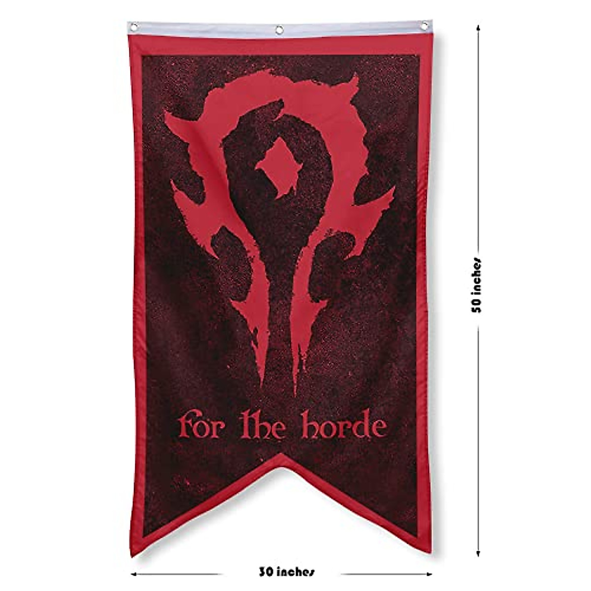 Bayyon For the horde Banner Flag 30x50 Inch Man Cave Home Office Bed Room Decor