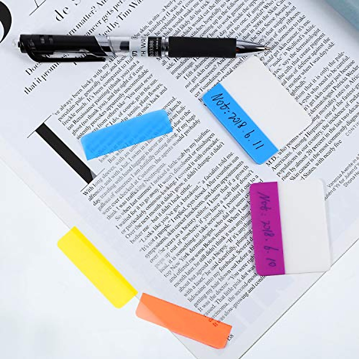 800 Writable Sticky Index Tabs (1" & 2") – 24 Colors