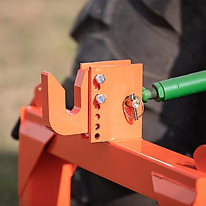 Titan Attachments 3 Point Quick Hitch Adaption to Category 1 Tractors, 3000 LB Lifting Capacity, 27.5" Between Lower Arms, 14.5" ~17.5" Level Adjustment, Orange Finish
