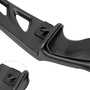 12pcs Black Plastic Arrow Rest Archery RH LH Recurve Bow Arrow Rest Hunting Shooting Targeting Accessory Right or Left Hand (Right Hand)