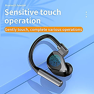 Ipx5 Waterproof Single Touch-Control Wireless Bluetooth 5.2 TWS-Headphones, Wireless Car Driving Headset , Phone Calls and Control Music Play by One Button, Compatable with iOS Android Phones