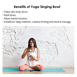 SATNAM 4'' Tibetan Meditation Yoga Singing Bowl Set Hand Hammered Singing Bowl With Mallet & Silk Cushion, For Meditation, Chakra Healing, Prayer, Yoga and Mindfulness