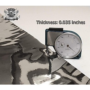 Patent Chrome Mirror Glossy Vinyl TPU Leatherettes Fabric Fake Leather 54" Wide for Shoes Bags Clothing Upholstery Sewing Patchwork & Craft Applique (Sold by The Yard)