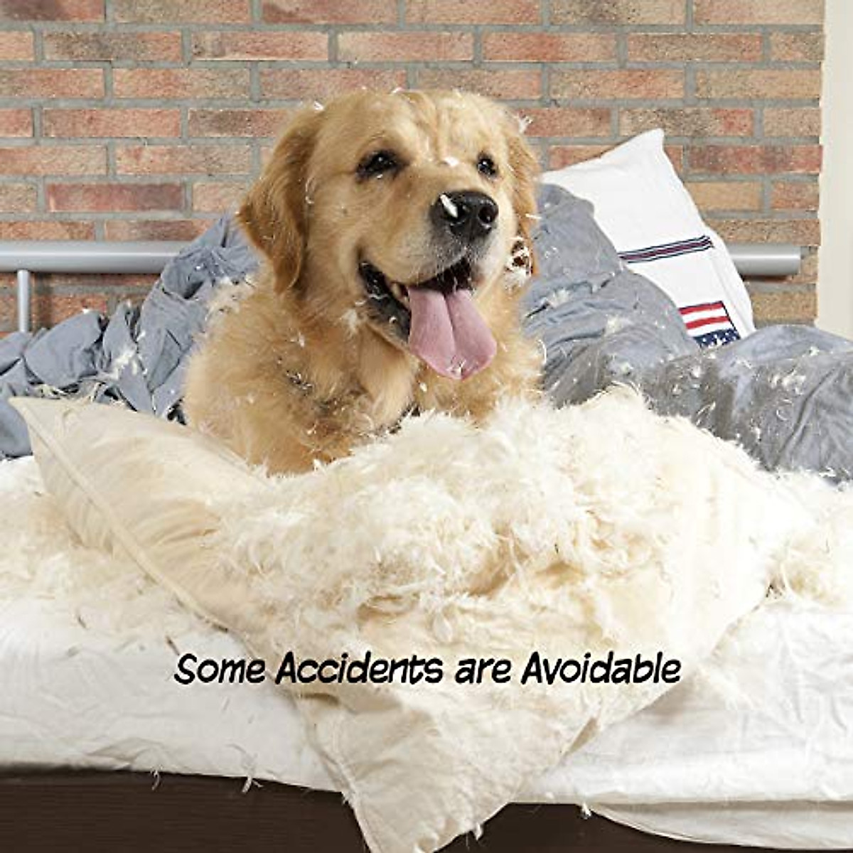 PETMAKER Freestanding Pet Gate - Wooden Folding Fence for Doorways, Halls, Stairs & Home - Step Over Divider - Great for Dogs & Puppies