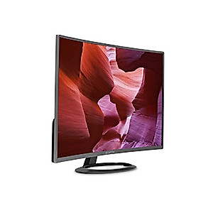 Sceptre C325W-1920R 32" 1800R Curved Monitor 1080P HDMI DisplayPort Ultra Thin Build-in Speakers, Metal Black