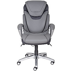 Serta AIR Health and Wellness Executive Office Chair High Back Ergonomic for Lumbar Support Task Swivel & Big & Tall Executive Office Chair High Back All Day Comfort Ergonomic Lumbar Support