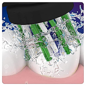 Oral-B CrossAction Toothbrush Head Black, CleanMaximiser Technology, 10 Counts, Mailbox Sized Pack, 7 g