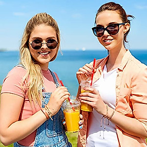 200 Individually Wrapped Boba Straws, Multi Color Plastic Milkshake Straws, Jumbo Smoothie Straws, Disposable Wide-mouthed Large Straws