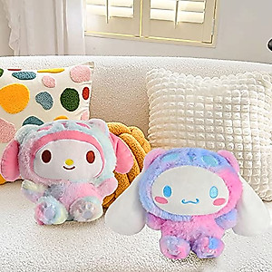 Datigur 8 Inch Colorful Cartoon Plush Toys - Kawaii Cartoon Soft Stuffed Animals Pillow Doll, Anime Plush Figure Toy, Girl Birthday Party Favor Gift for Kids Anime Fans