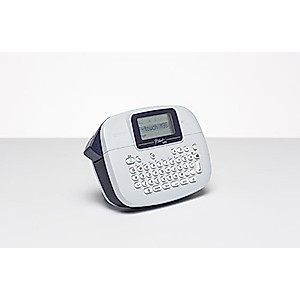 Brother PT-M95 Label Maker, P-Touch Label Printer, Handheld, QWERTY Keyboard, Up to 12mm Labels, Includes 12mm Black on White Tape Cassette