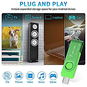 Kavolen 3in1 64GB High Speed Photo Backup Flash Drive Memory Stick for PC/Laptop /Android Phones.Photo Memory Stick for Samsung Galaxy ,LG,Google Pixel,Hua Wei,Moto,One Plus etc(for Android Phones)