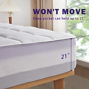 BDEUS Dual Layer 3 Inch Memory Foam Mattress Topper Twin Size,Cooling Gel Memory Foam with Down Alternative Quilted Pillow Top Cover,Back Pain Relief Soft Mattress Pad