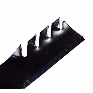 USA Mower Blades (3 MB061BP Toothed High-Lift for Ariens 04920600 Husqvarna 539101496 Length 16-1/4 in. Width 2-1/2 in. Thickness .204 in. Center Hole 5/8 in. 32 in. 48 in. Deck