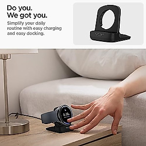 Spigen S353 Designed for Galaxy Watch 6 40, 44mm / Galaxy Watch 6 Classic 43, 47mm / Galaxy Watch 5 40, 44mm / Galaxy Watch 5 Pro 45mm Charger Stand - Black