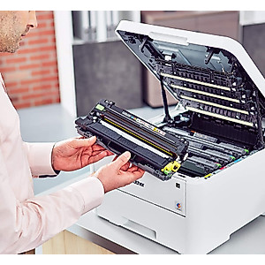 Brother Color HL-L3230CDW Compact Wireless Digital Laser Printer for Home Office, White - Print Only - 25 ppm, 2400 x 600 dpi, 8.3 x 13 Print Size, Auto Duplex Printing, 250 Sheet, Ethernet
