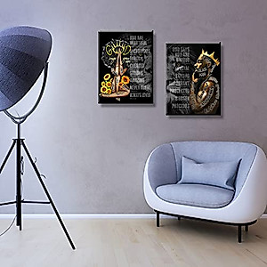 2 Pecs Framed Black King and Queen Wall Art Black Couple African American Men Portrait Wall Art Black Men Art Afro King Poster Abstract Contemporary Canvas Prints Painting Home Decor for Bedroom LivingRoom