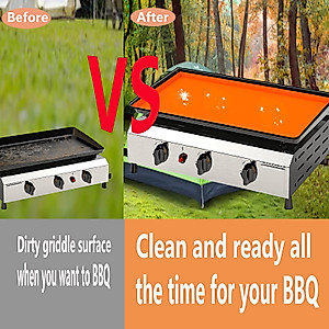 28" Silicone Mat for Blackstone Griddle Top - Food Grade Silicone Griddle Mat for Blackstone, Protect Griddle from Rodents, Insects, Debris, and Rust, All Season Cooking Protective Cover(28-Inch)