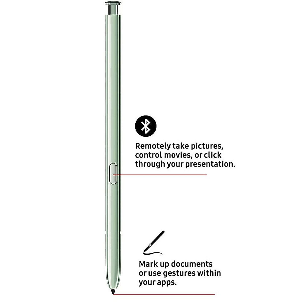 Note 20 S Pen (WithBluetooth) Replacement for Samsung Galaxy Note 20 Note 20 Ultra 5G Stylus Touch S Pen with Tips/Nibs (Green)