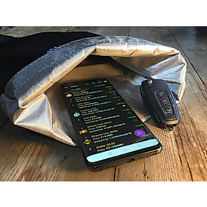 Faraday Bag for Tablets and Phones - Large iPad Faraday Bags - RFID Blocking Pouch - Signal Blocker for Cell Phone Anti-Tracking, Anti-Hacking, Anti-Spying