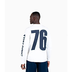 Spalding Men's Tshirt 1876 Branded Longsleeve Cotton Tee White