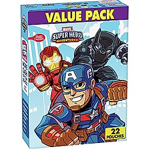 Avengers Fruit Flavored Snacks, Treat Pouches, Value Pack, 22 ct