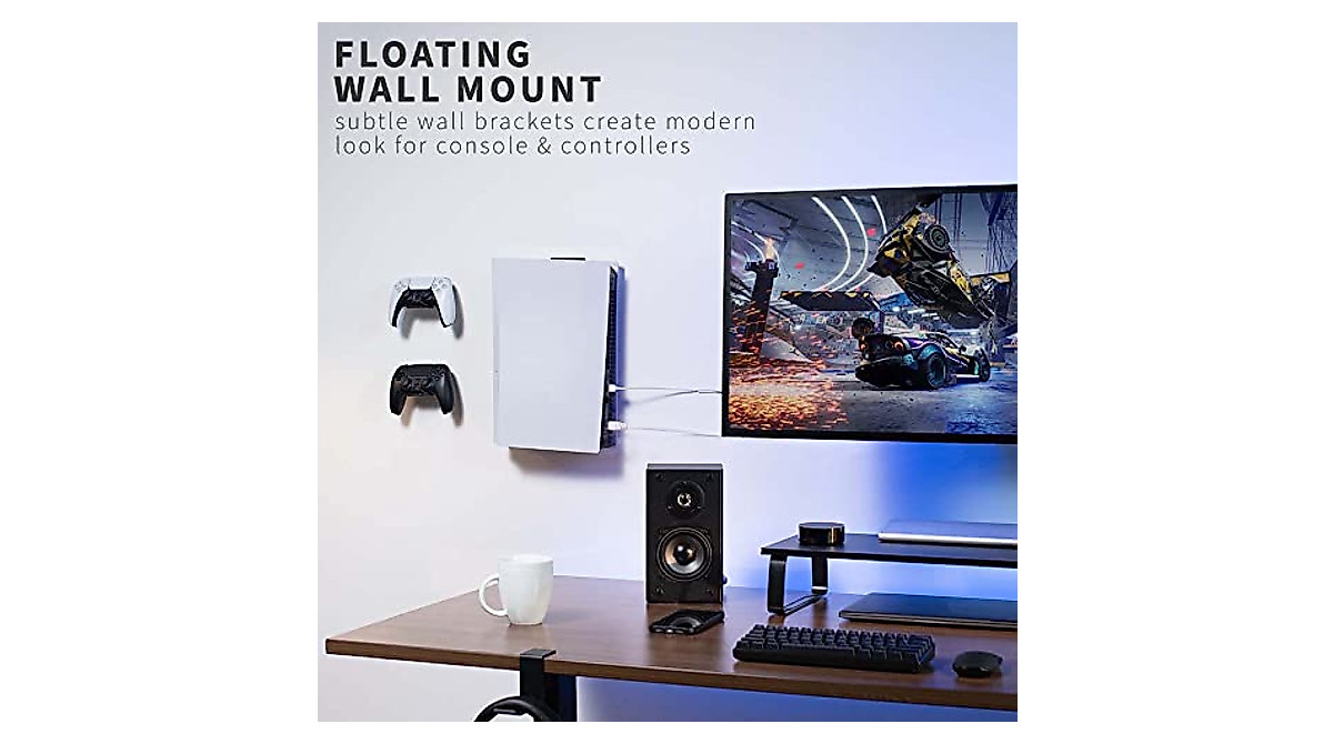Secure Your PS5 with VIVO 2-in-1 Mount - Wall or Desk