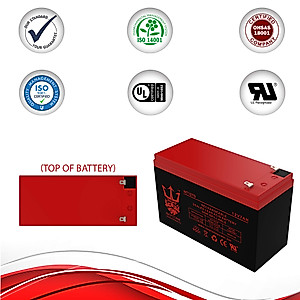 Neptune Power Products Brand Commercial Upgrade Battery for Wildgame Innovations tm. 12 Volt 7.5ah eDRENALINE Rechargeable Tab Style Battery