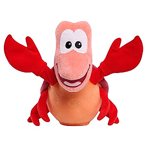 DISNEY PRINCESS Singing and Snapping Sebastian 10-inch Plush Stuffed Animal, Red Crab, Kids Toys for Ages 3 Up by Just Play