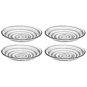 Barski Glass - Bowl - for Soup - Dessert - Pasta - Soup Plate - Designed -Set of 4-8.2" Diameter - Made in Europe