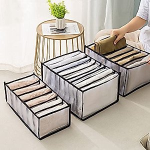 Wardrobe Clothes Organizer for Folded Clothes,Pants, Storage Container Closet Organizers and Storage , Drawer Organizers for Pants Jeans Shirt Skirt Leggings Women