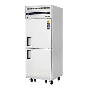 Everest Refrigeration ESFH2 Reach-in Freezer 2 Solid Half Doors, 115v, NSF - 22 cu. ft.