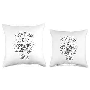 Nature Explorer Billion Star Hotel Camping Graphic Throw Pillow, 16x16, Multicolor