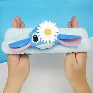 Rondlaho Kawaii Travel Cosmetic Bag with Hair Band