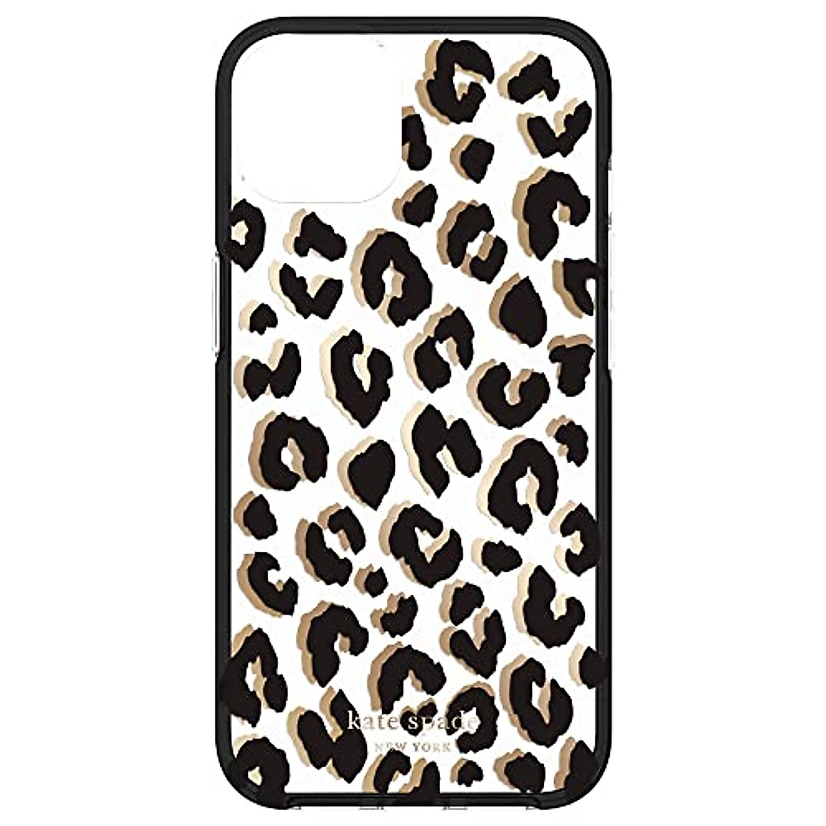 kate spade new york Protective Hardshell Case for iPhone 13 - City Leopard Black