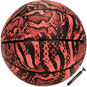 AND1 Chaos Basketball: Official Regulation Size 7 (29.5 inches) Rubber Basketball - Deep Channel Construction Streetball, Made for Indoor Outdoor Games
