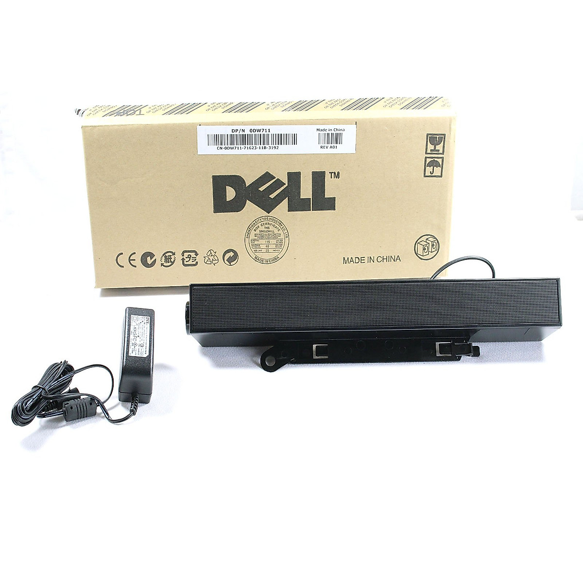 New OEM DELL Multimedia Soundbar Speaker Sound Bar AX510 Black AX510PA C730C DW711 LCD 468-7411 313-6412 313-6219 313-6413 313-6412 Monitor Flat Panel Screen Black Home Theater Ultrasharp